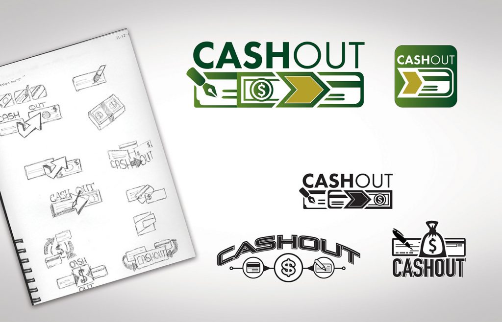 Cashed Out Logo – GansertDesign