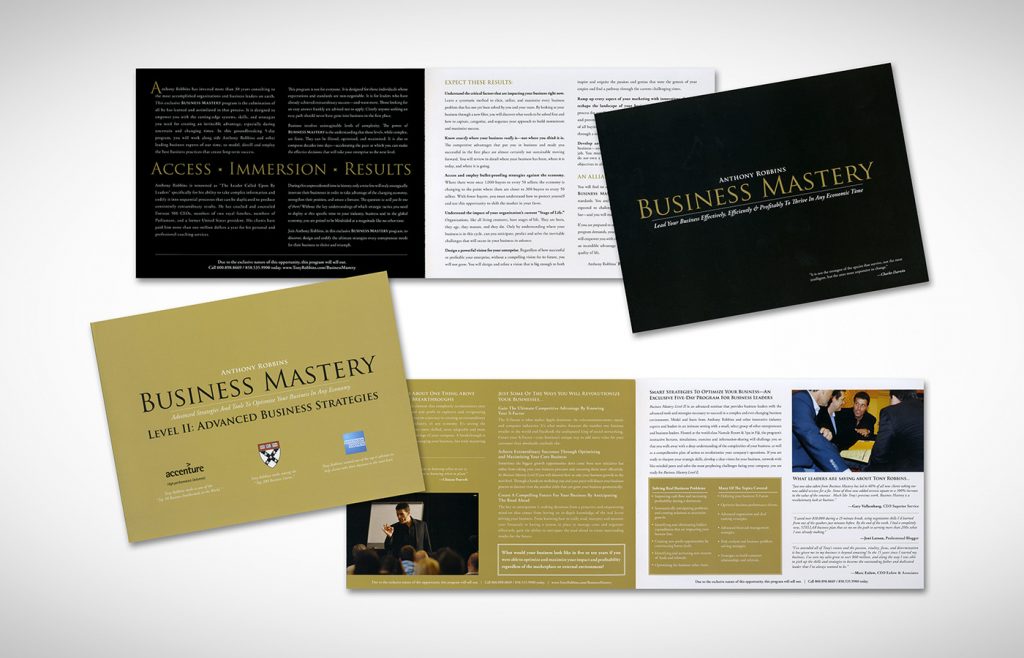 Tony Robbins Business Mastery Brochure – GansertDesign
